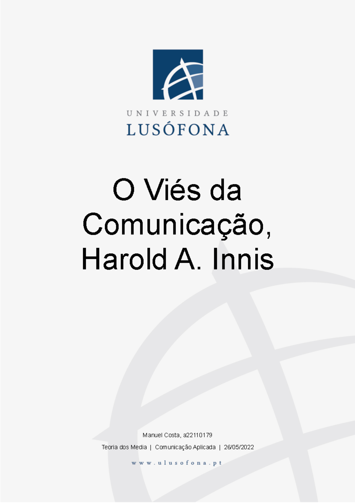 Viés Da Comunicação Manuel Costa - O Viés da Comunicação, Harold A ...