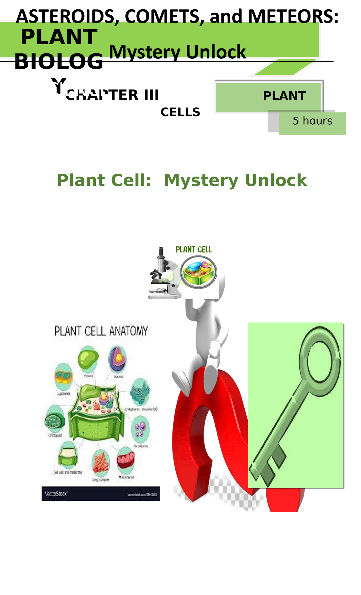 Module Plant CELL - CHAPTER III PLANT CELLS Plant Cell: Mystery Unlock ...