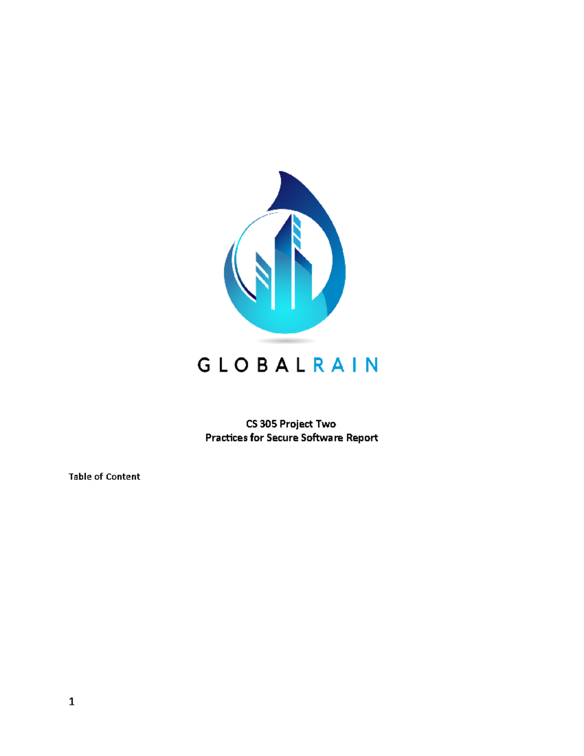 CS 305 Project Two Practices for Secure Software Report Template - CS ...