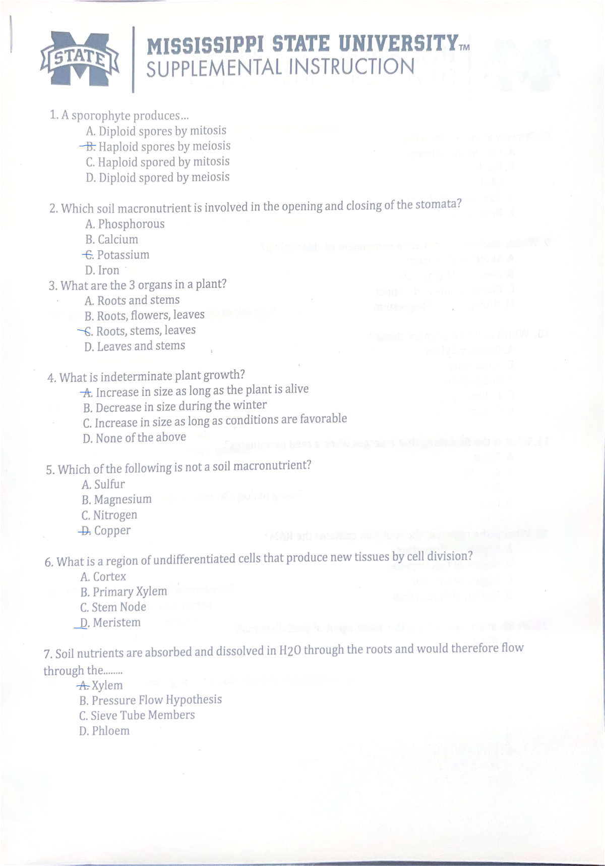Exam 2 study guide current year fall 2024 answers - MISSISSIPPI STATE ...