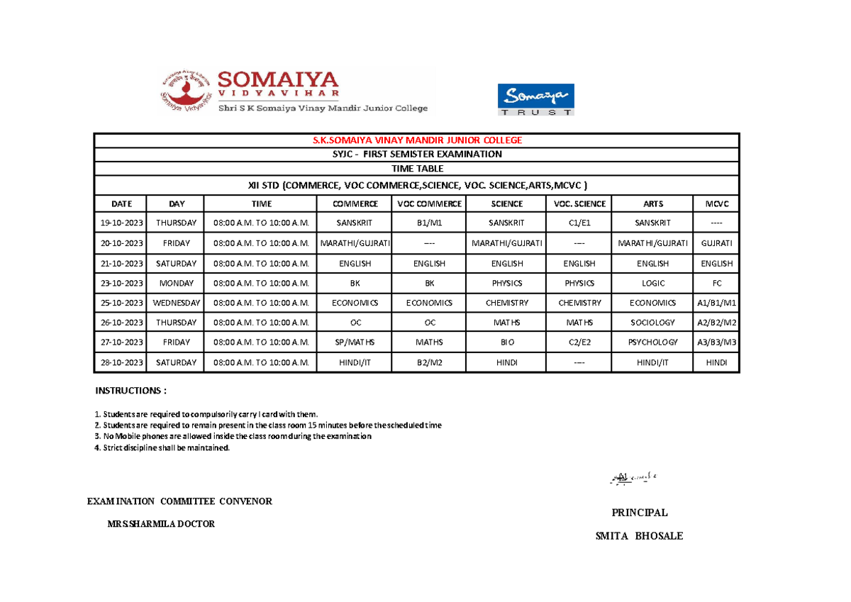 SYJC+ Terminal+EXAM - Vahj - S.K VINAY MANDIR JUNIOR COLLEGE SYJC ...