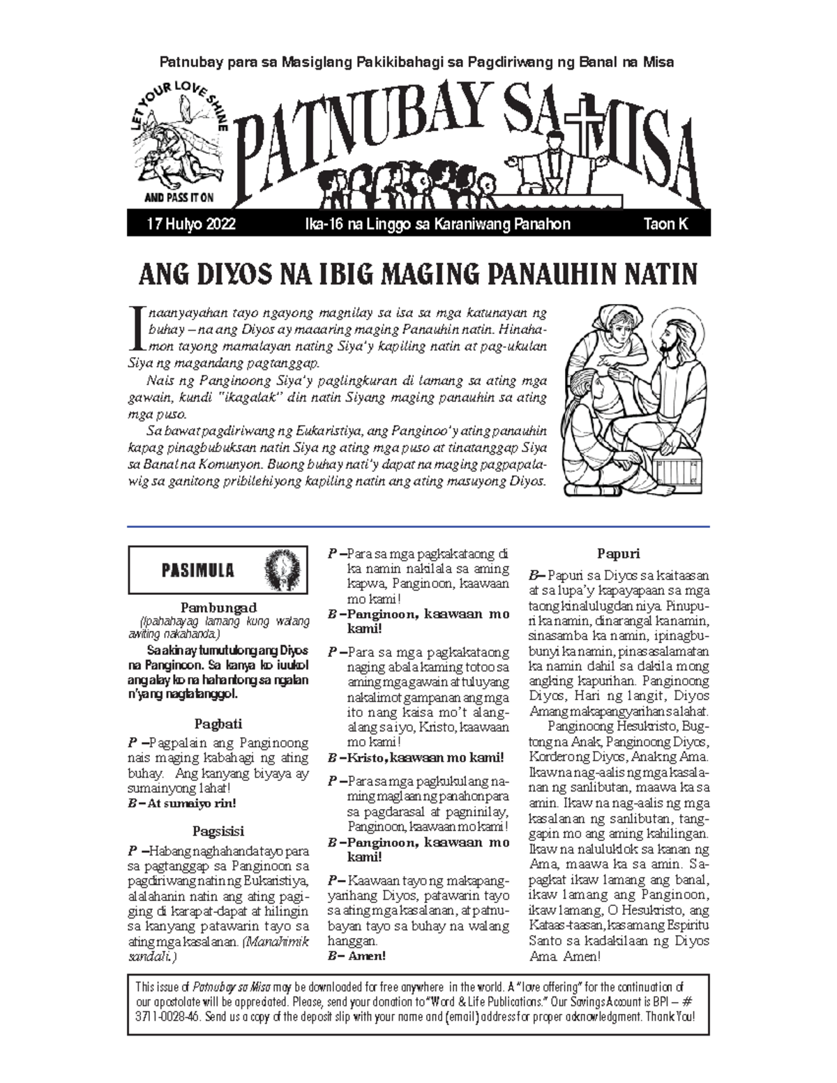 PSM-16KPc-2022 - ANIMAL - I naanyayahan tayo ngayong magnilay sa isa sa ...