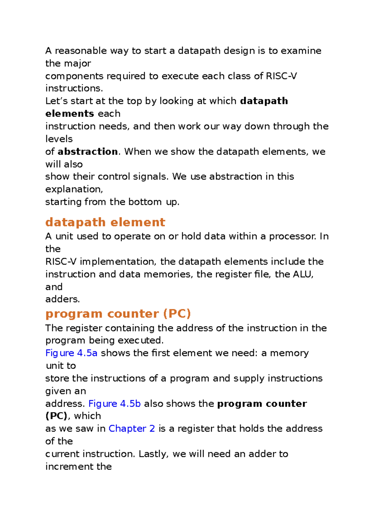 Building A Datapath A Reasonable Way To Start A Datapath Design Is To Examine The Major