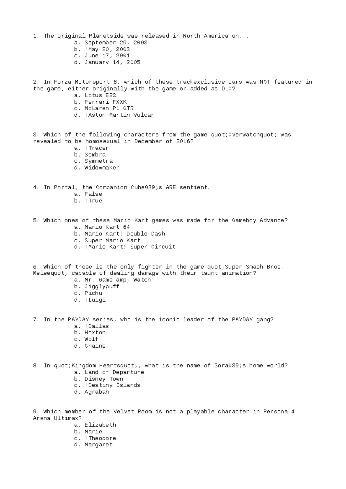 Math 121 Practice Problems 7 The Original Planetside Was Released In