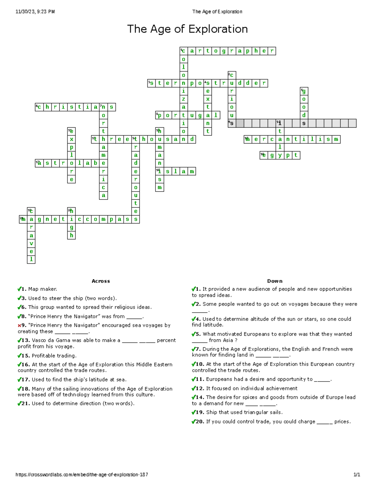 The Age of Exploration - paper - 11/30/23, 9:23 PM The Age of ...