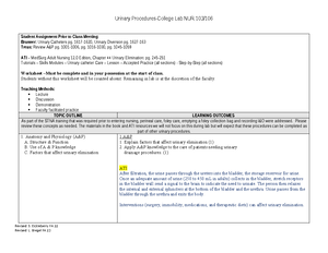 Week 12 Lab Chest Tube Updated Worksheet - NUR 103 Week 12 Chest Tubes ...