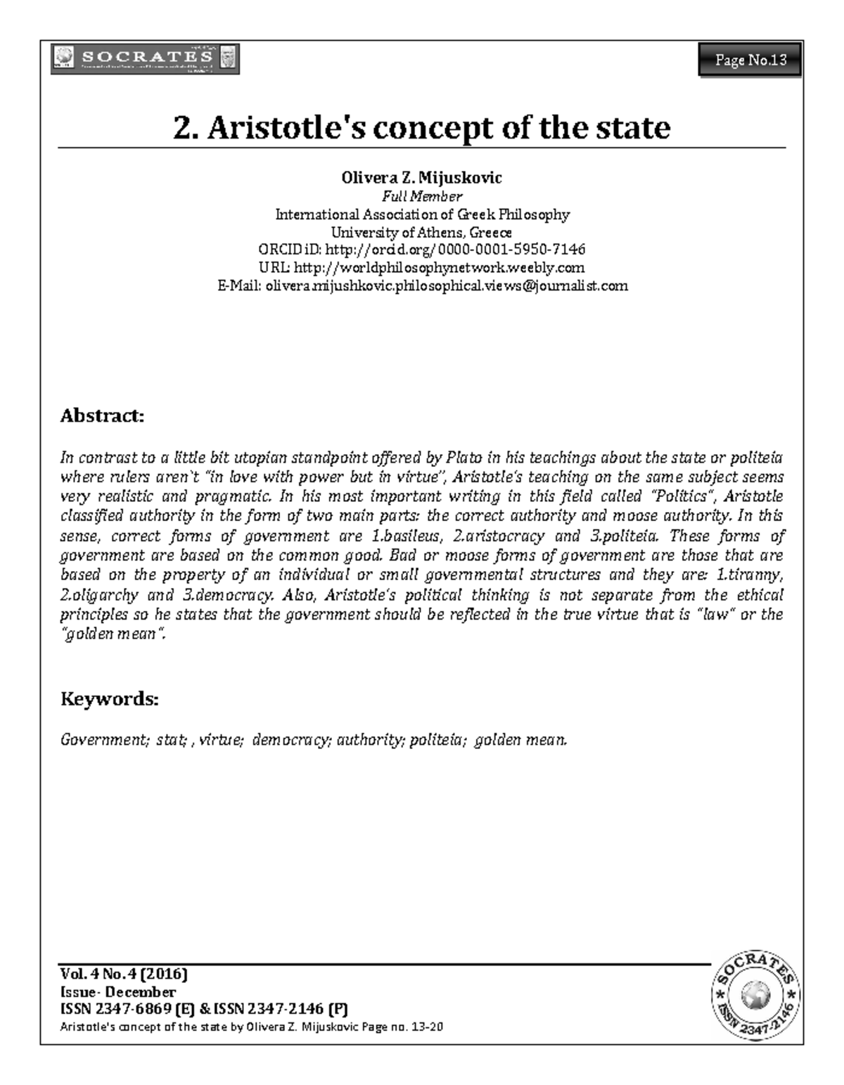 Dialnet-Aristotles Concept Of The State- Modern Political Philosophy ...