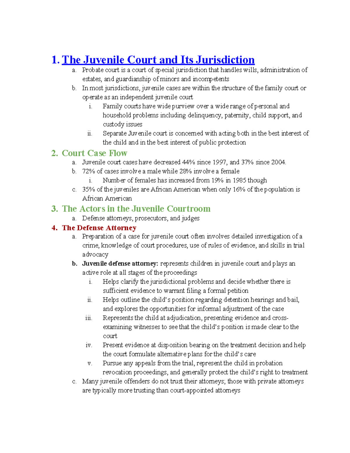 Chapter 15 Juvenile Court Process Pretrial, Trial, and Sentencing - 1 ...