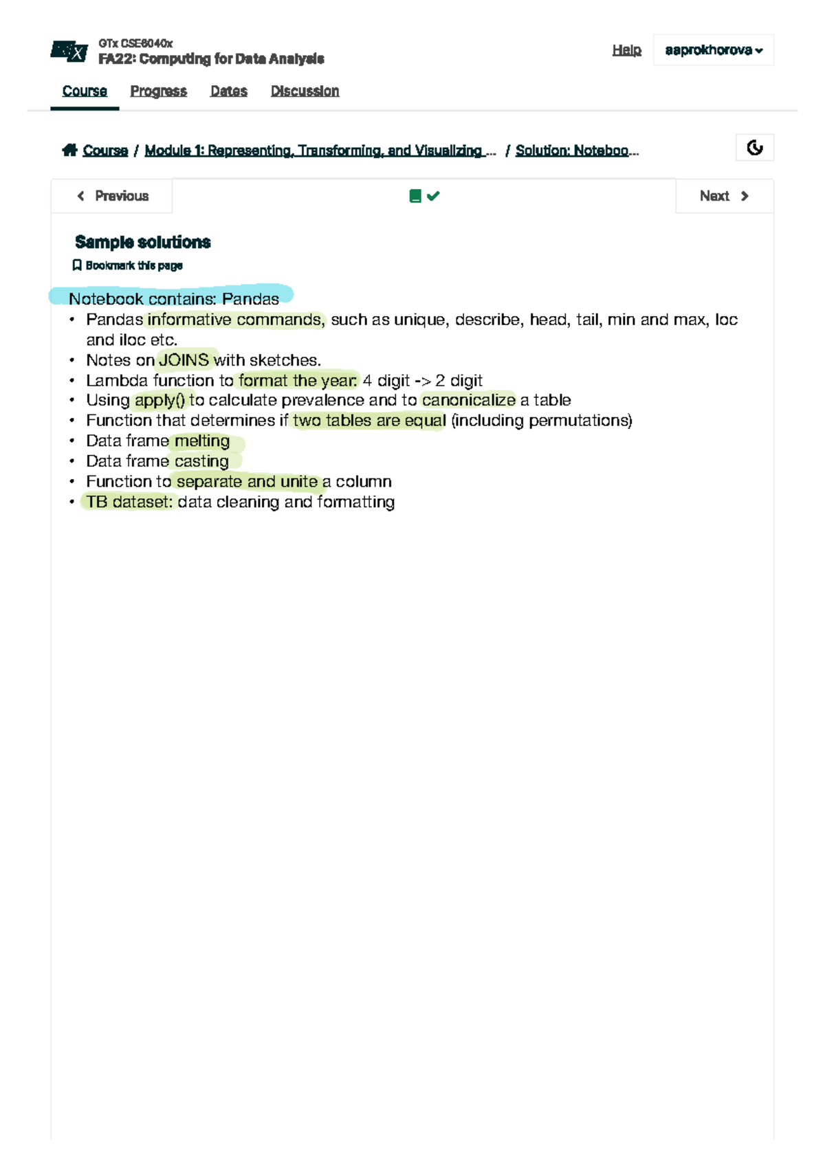 Nb7 - Notebook contains: Pandas • Pandas informative commands, such as unique, describe ...