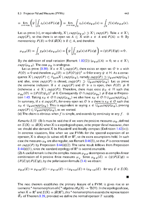 Quantum Mechanics - 8 Spectral Theorem for Normal Operators in B(H) 453 Hence T P({(x 0 , y 0 ...