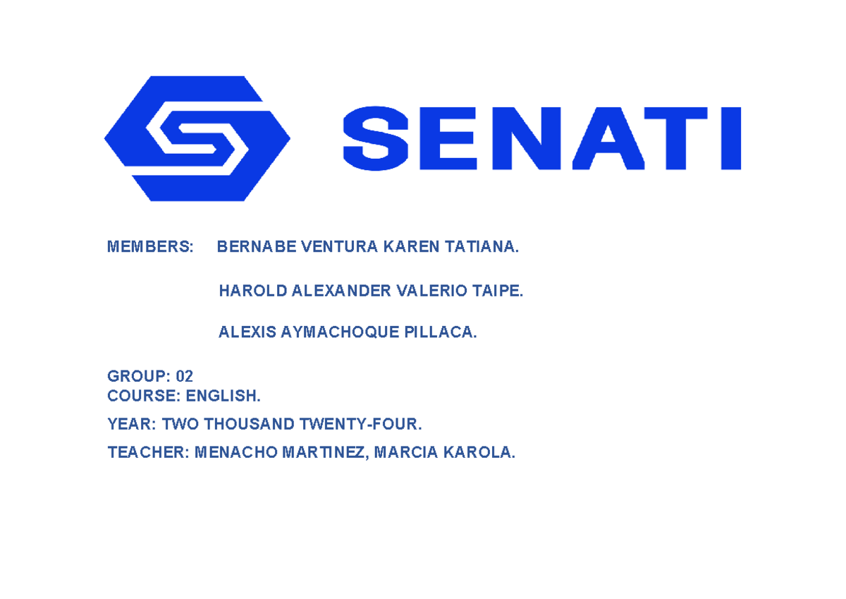 THE Condor Andean Project Final 1 - MEMBERS: BERNABE VENTURA KAREN ...