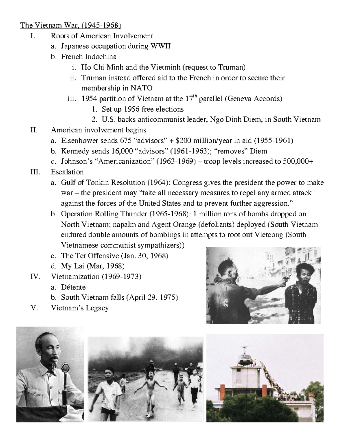 Vietnam Fact Sheet - 110 - NCSSM - Studocu