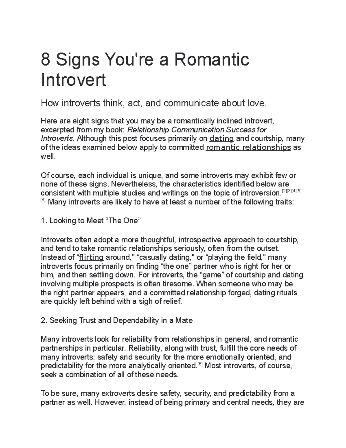 8 signs you are a romantic introvert - 8 Signs You're a Romantic ...