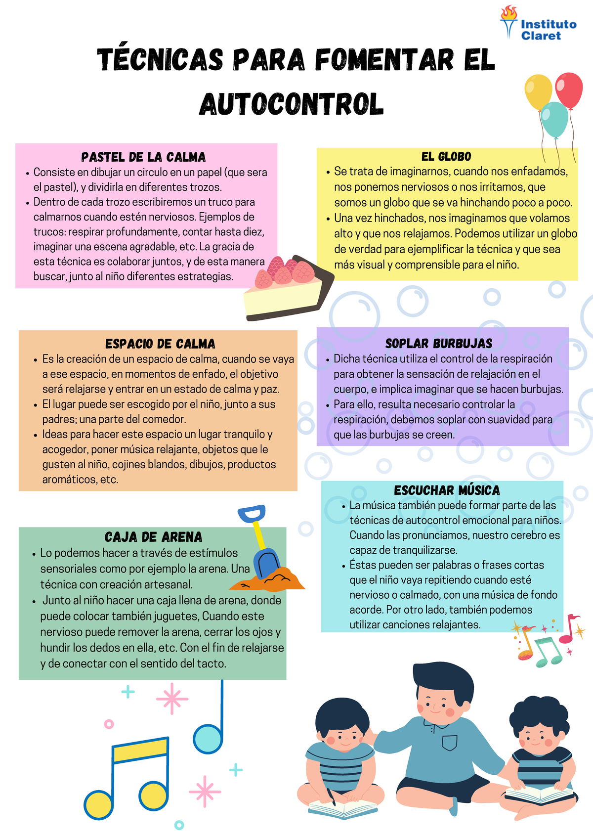 Técnicas para fomentar el autocontrol - Consiste en dibujar un circulo ...