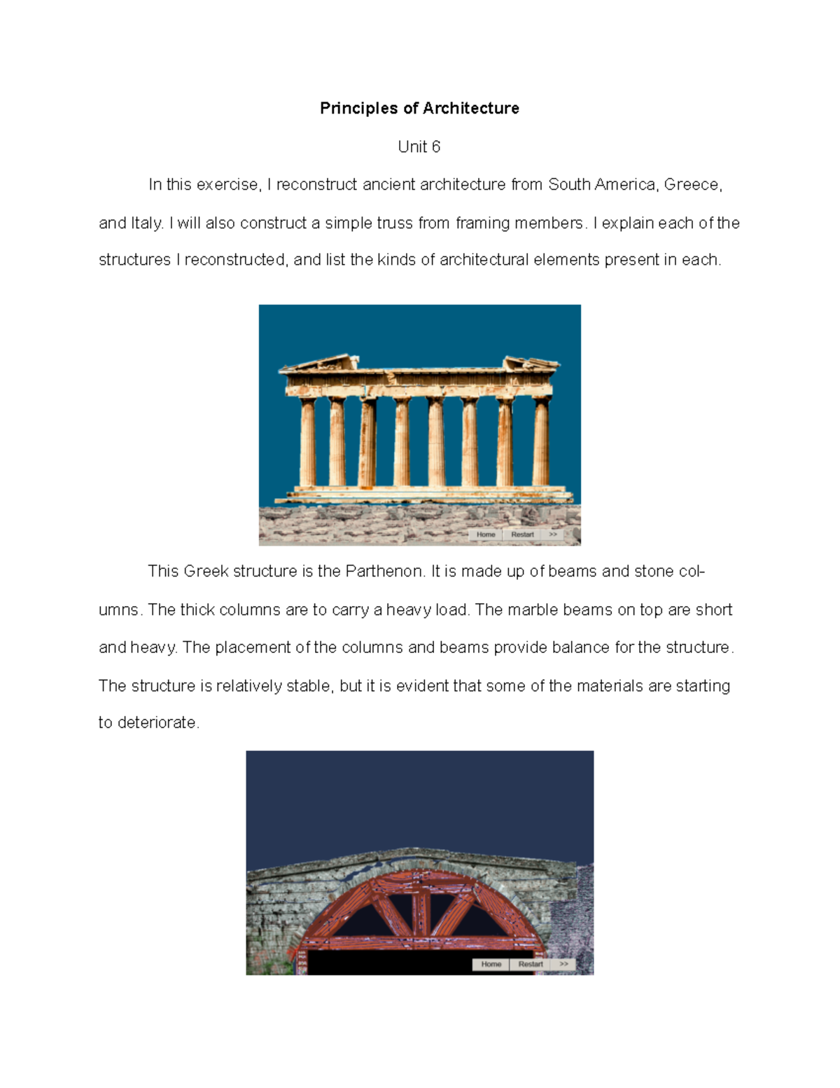 106 6 - Homework - Principles of Architecture Unit 6 In this exercise ...