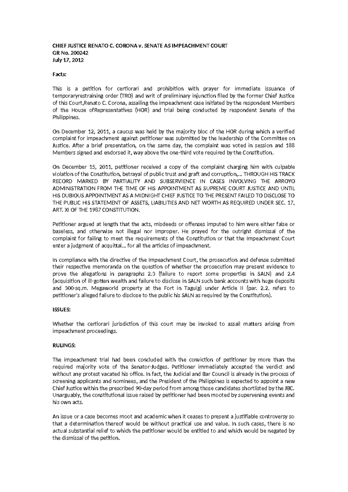 GR No. 2002 42 - Summary Masters in Public Administration - CHIEF ...
