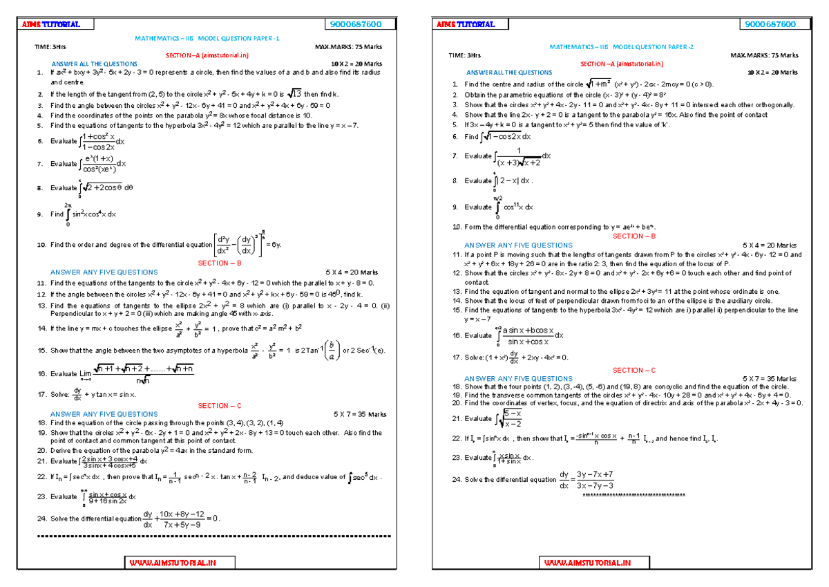 2B Model Guess Papers 2020 - B.ENG Civil engineering - Studocu