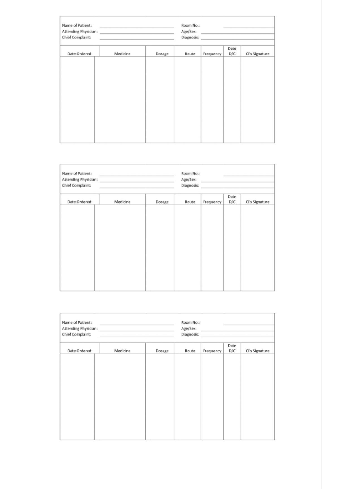 MED Booklet - Can practice how you document your medicine charts here ...