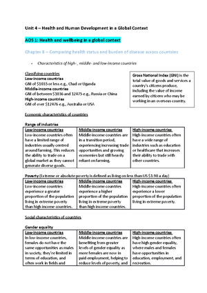 VCE Health and Human Development units 3 - Health and wellbeing are ...