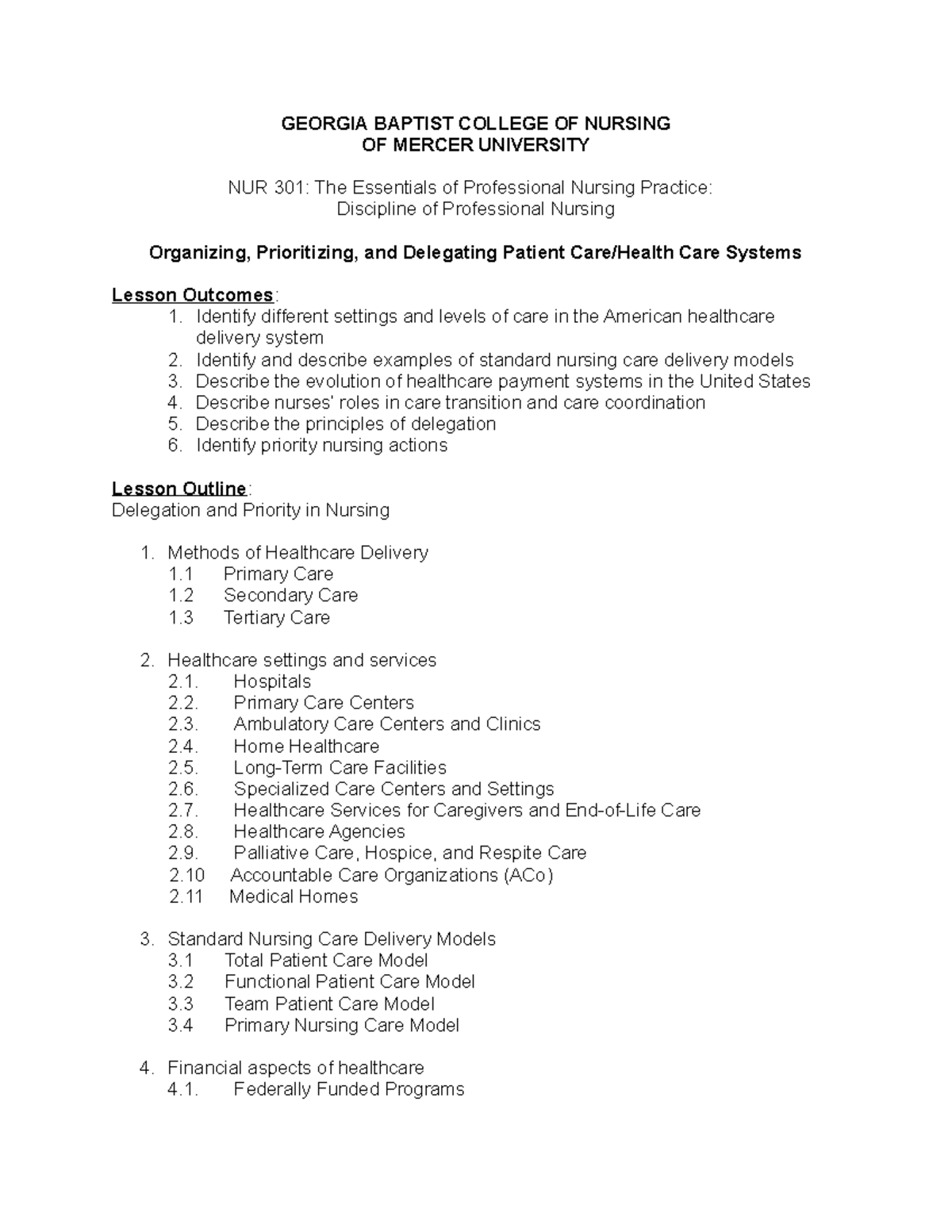 Organizing, Prioritizing, and Delegating Patient Care,Health Care ...