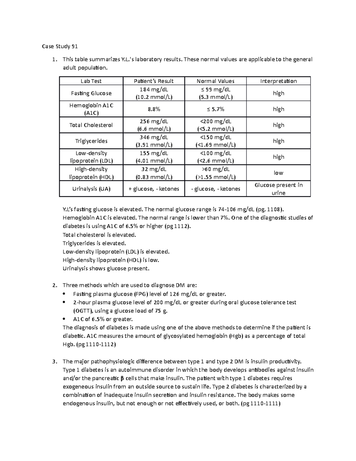 Case 91 - from critical reasoning textbook - Case Study 91 This table ...