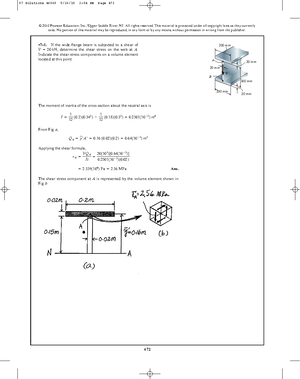 Chapter 02 Mechanics of Materials - e= Ans. pd-pd 0 pd 0 = 7 - 6 6 =0 ...