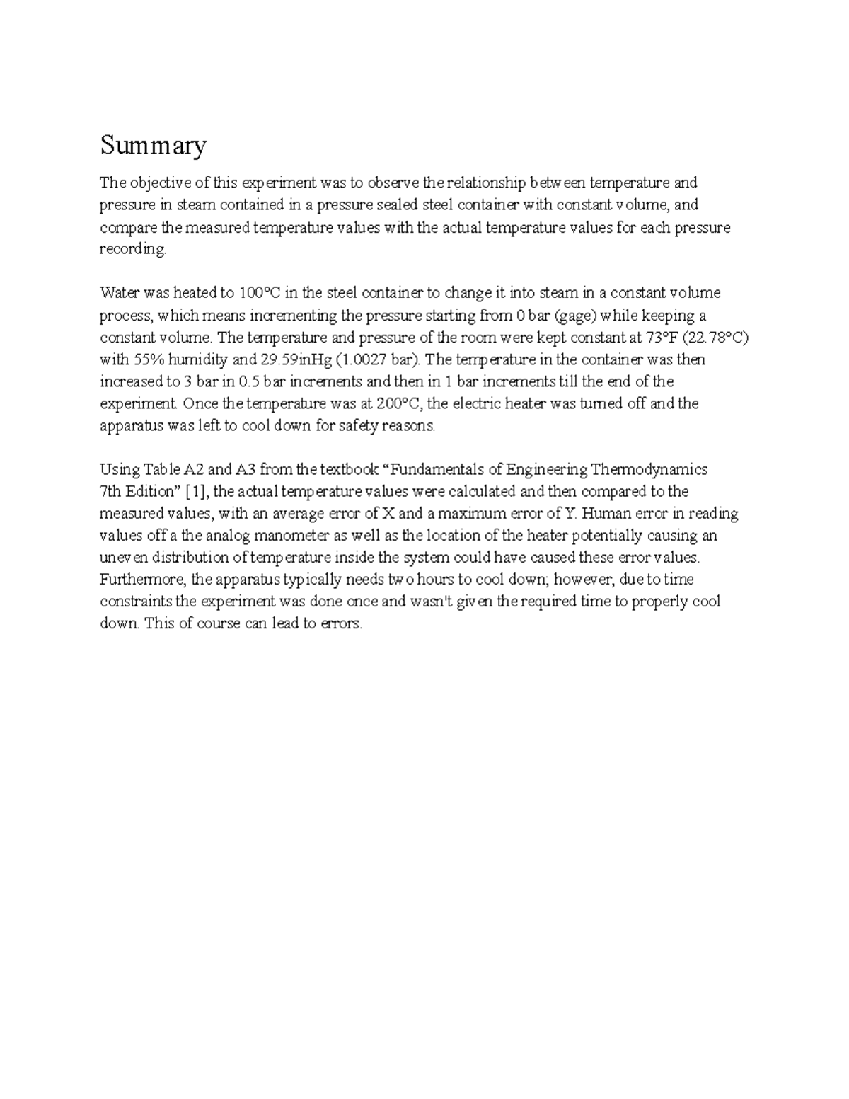 Lab 3 - Lab Report - Summary The objective of this experiment was to ...