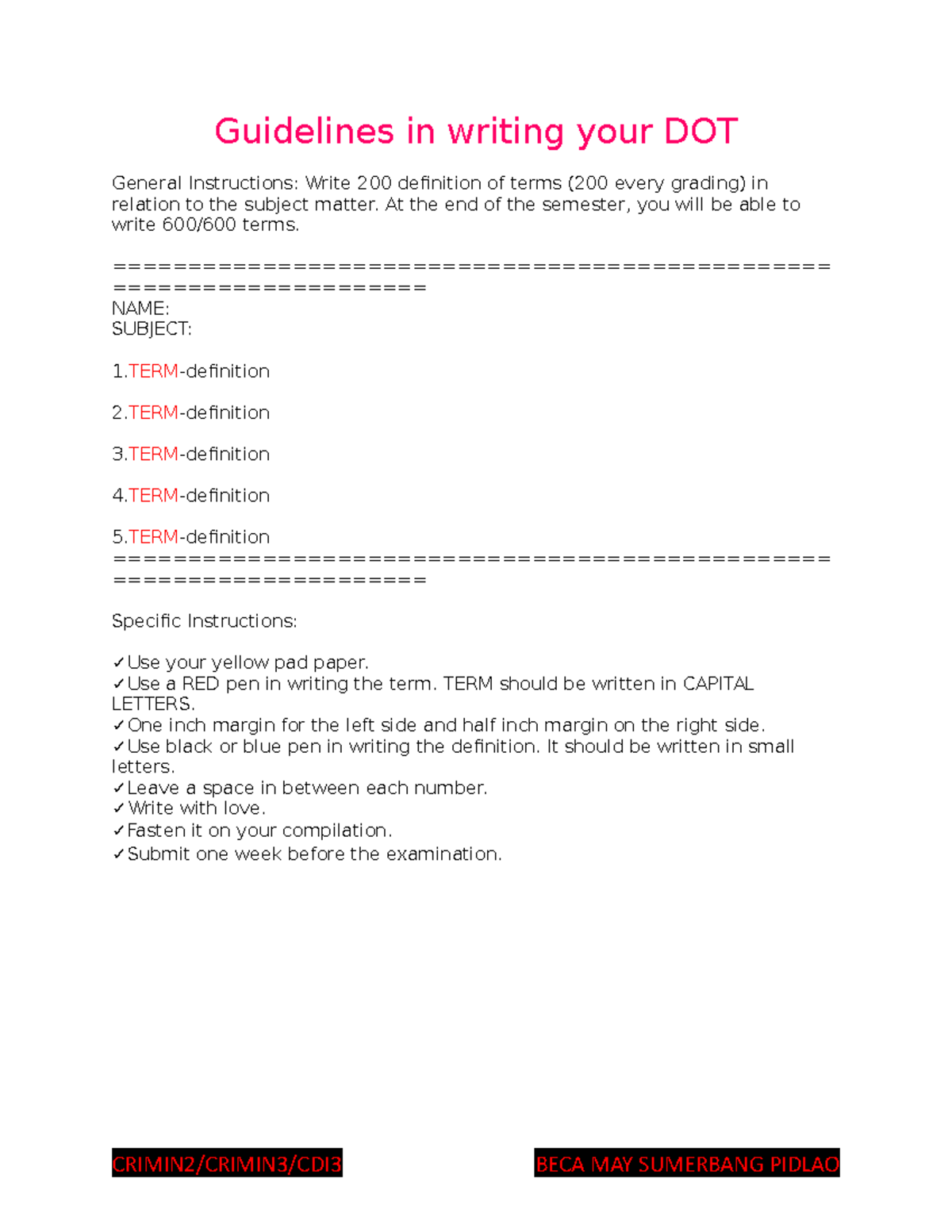 Guidelines-in-Writing-the-DOT to be a good writer someday and ...