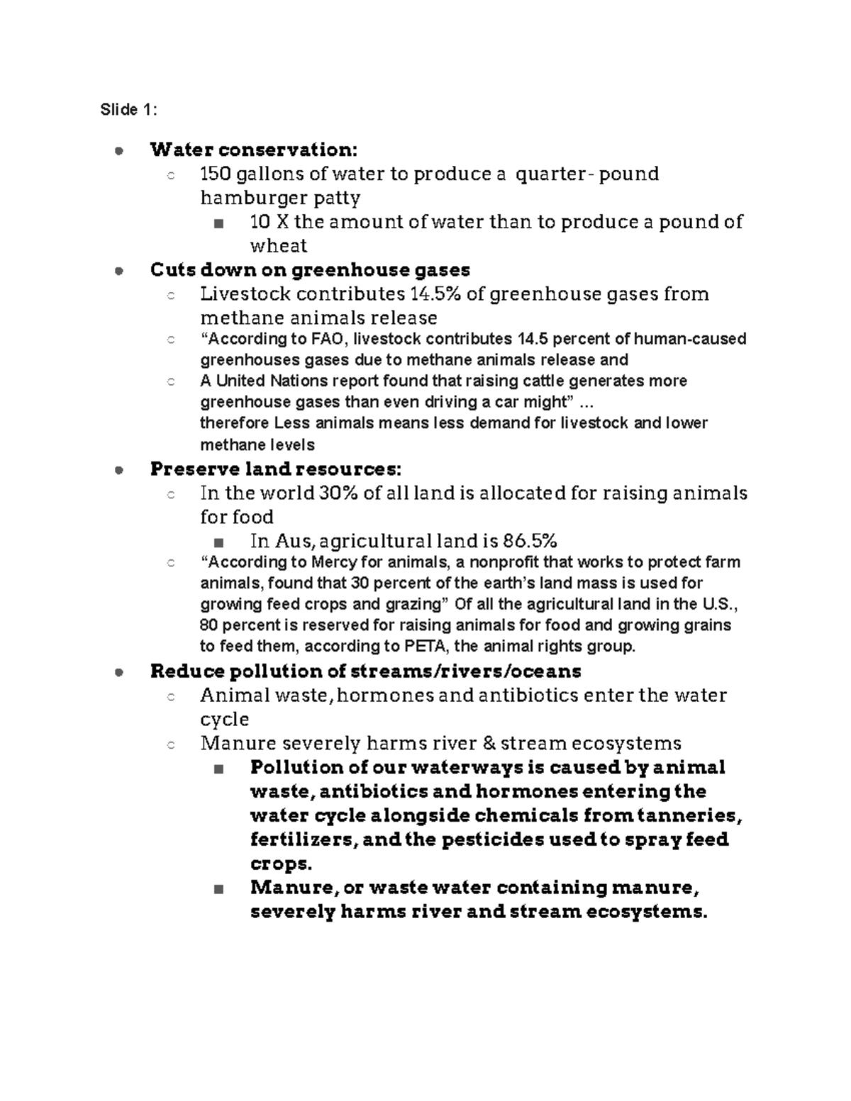 GE slide notes - Slide 1: Water conservation: 150 gallons of water to ...
