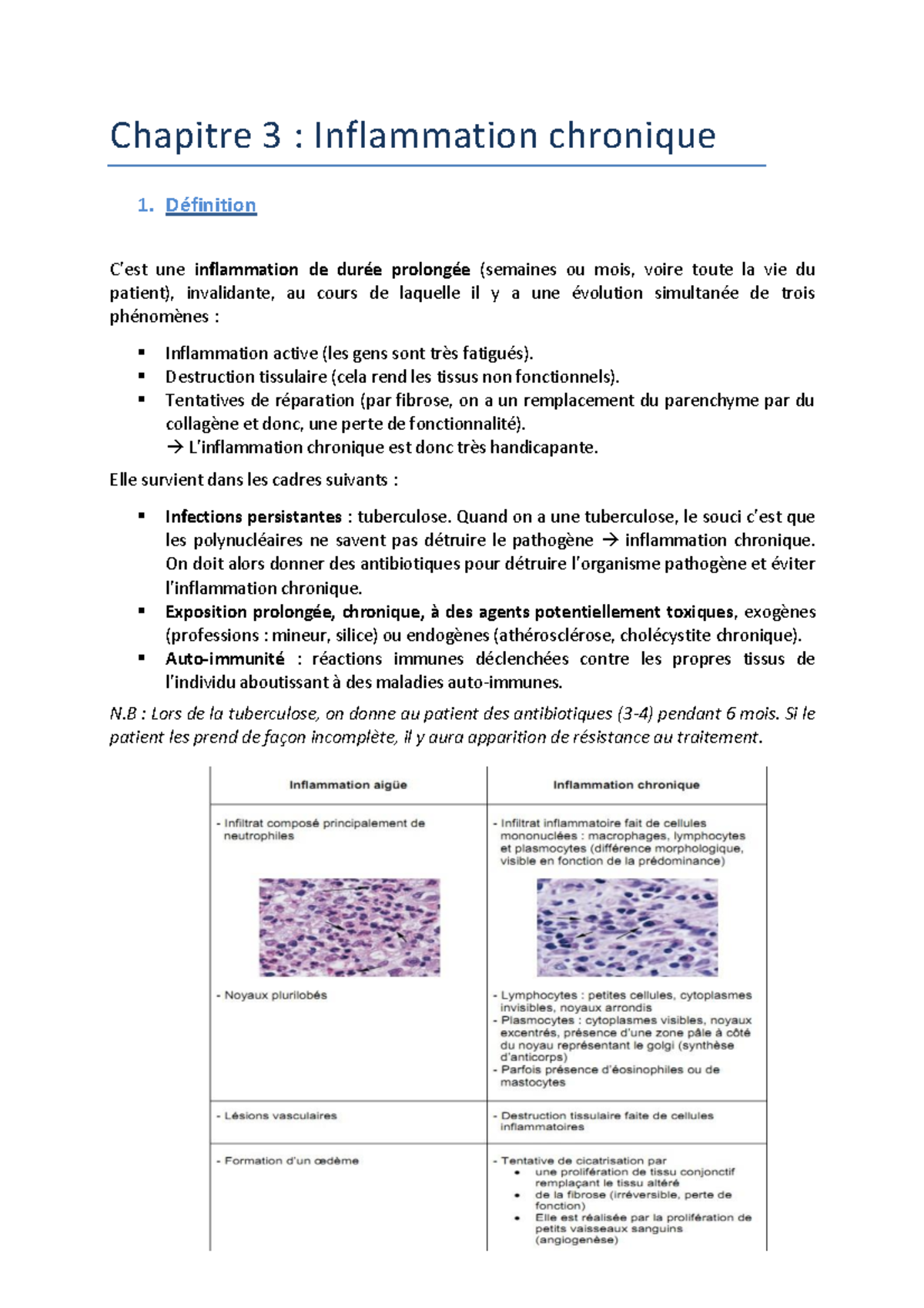 PDF Chapitre 3 inflammation chronique - Chapitƌe ϯ : IŶflaŵŵatioŶ ...