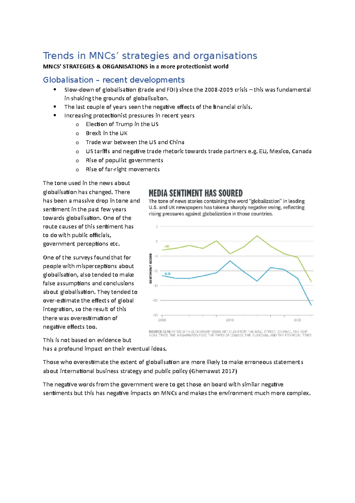 8.Trends in MNCs - Trend Analysis - Trends in MNCs’ strategies and ...