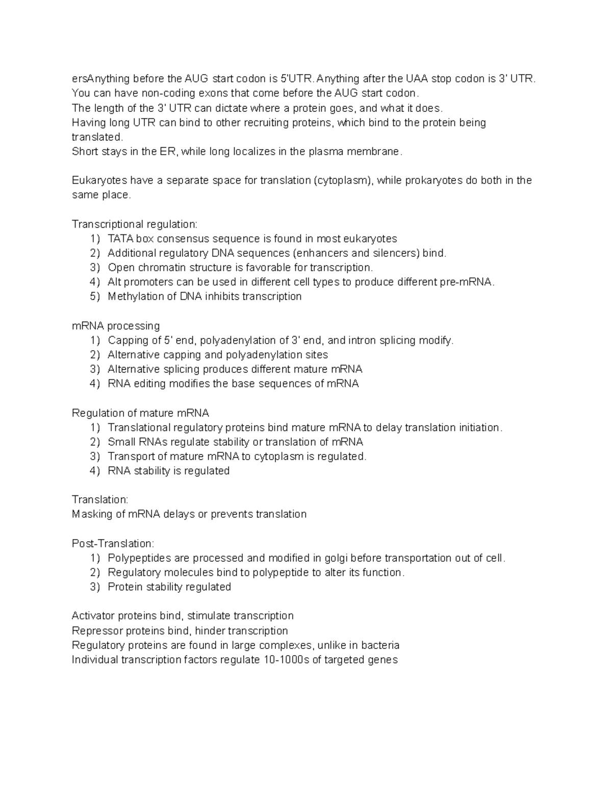 Bio 203 Test Review 2 Bio 203 Notes Ersanything Before The Aug