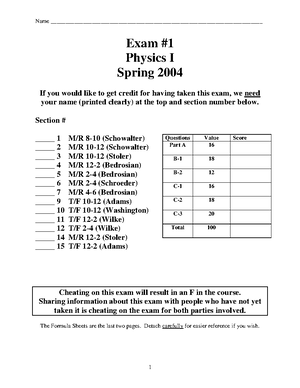 Syllabus Spring 2022-Phys1100 - PHYS 1100 - Physics 1 Course Syllabus ...