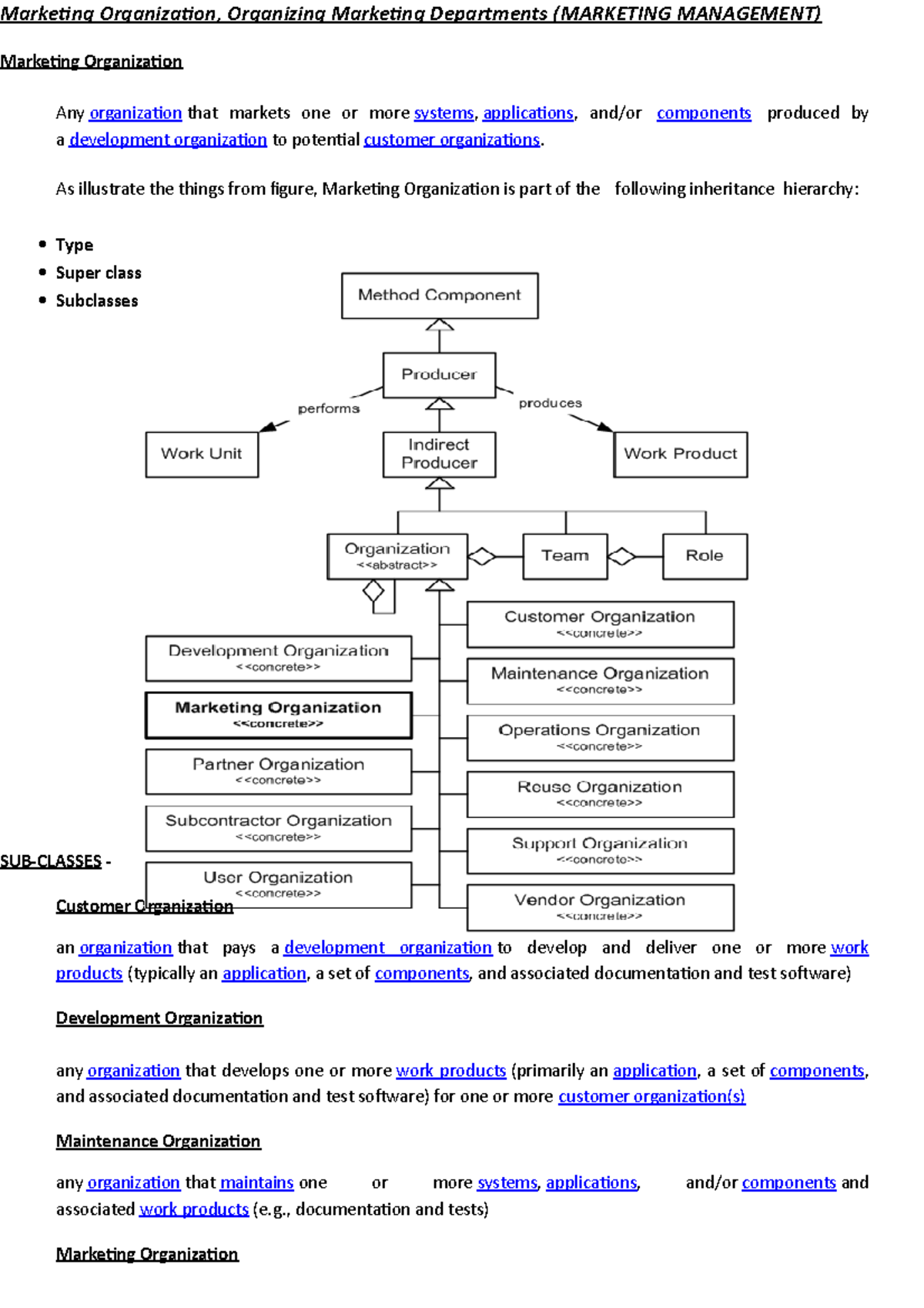 organizing marketing departments - As illustrate the things from figure ...