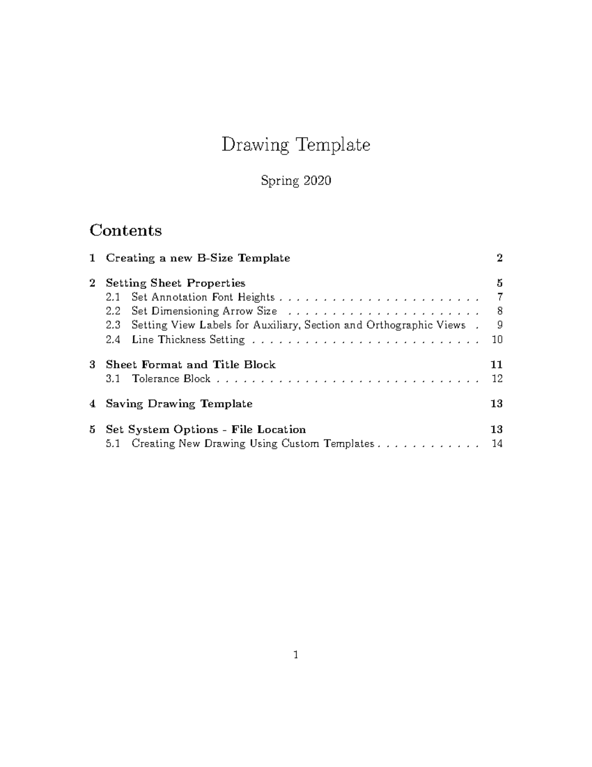 Drawing Template - The standards represent the drawing practices used ...