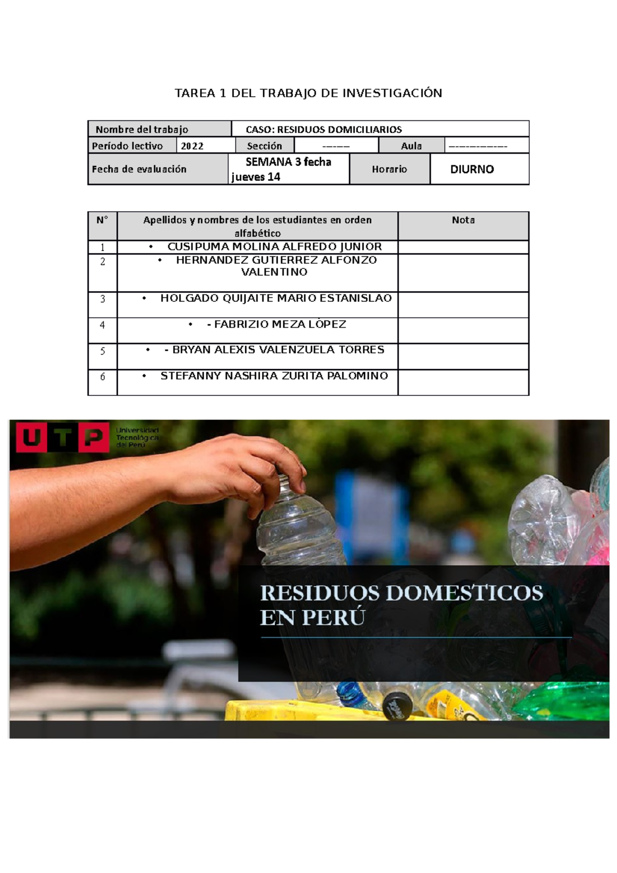 Trabajo Delimitación del tema de investigación, pregunta, objetivo ...