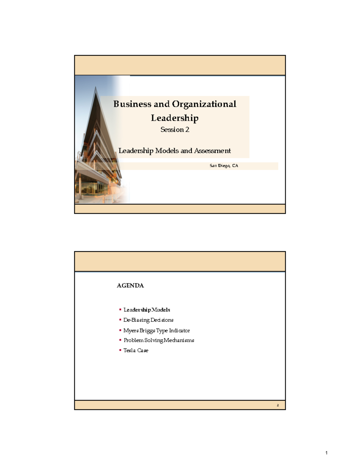 Session 2 Leadership 2020 - Business and Organizational Leadership ...