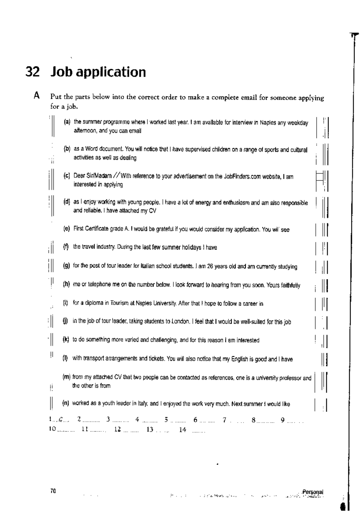 A Cover Letter (JOB Application) - Ingles I - Studocu