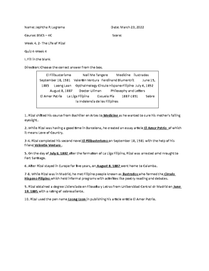 Jephtha Lagroma - Activity 2 IN WEEK 6 - Name: Jephtha P. Lagroma BSCS ...