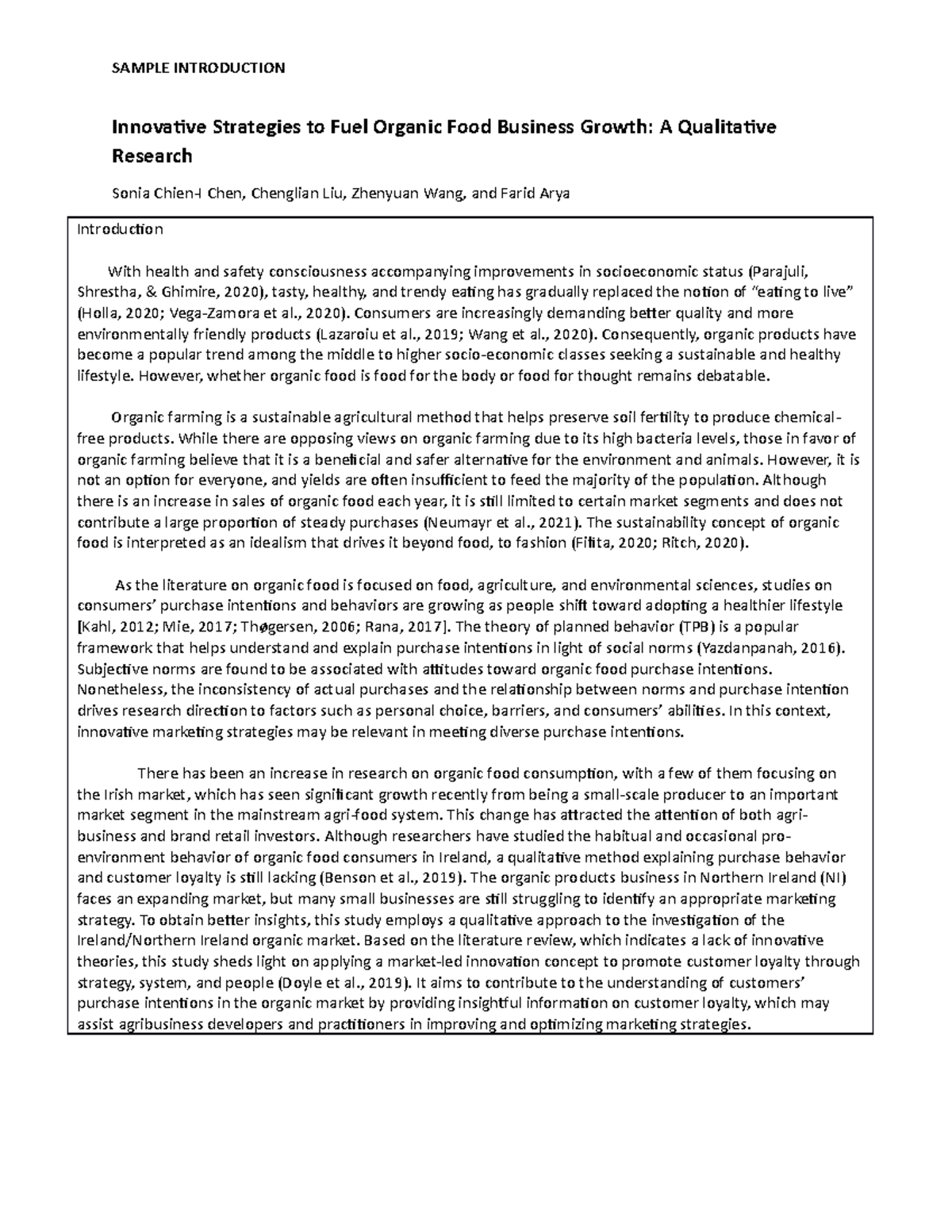 Sample- Introduction - Letsgowwwwwwwww - SAMPLE INTRODUCTION Innovative ...