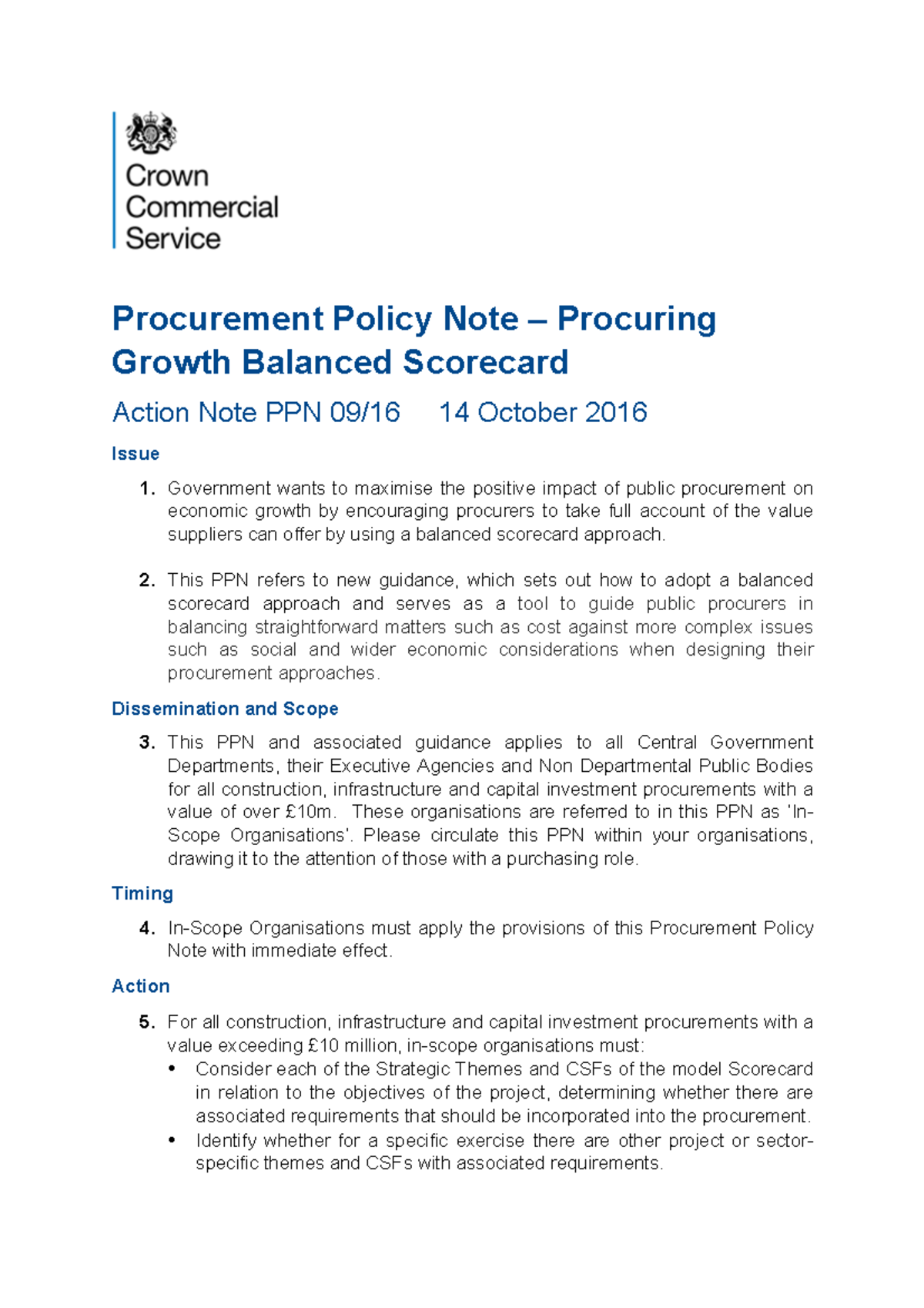 Balanced Scorecard PPN 09 16 contract management - Procurement Policy ...