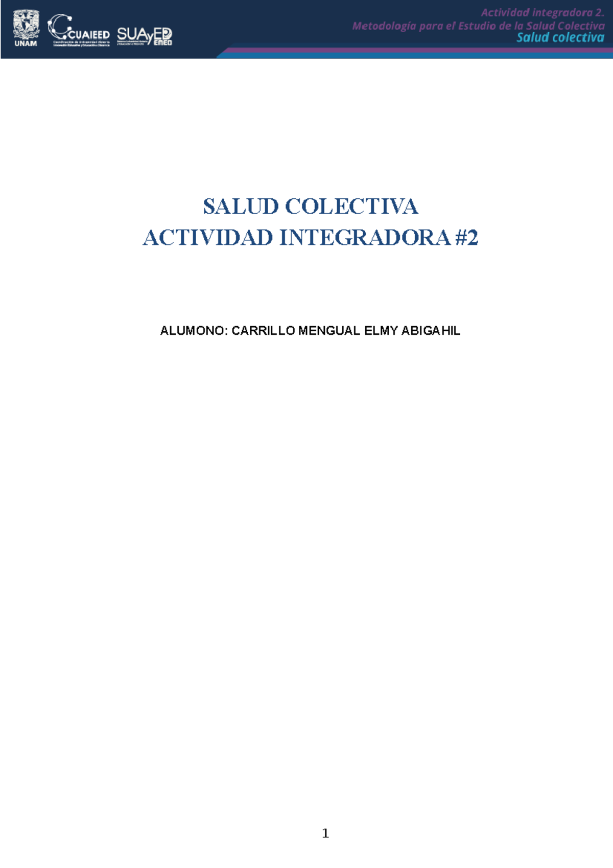 Saludcolectiva u2 - salud colectia unidad 2 formato - SALUD COLECTIVA ...