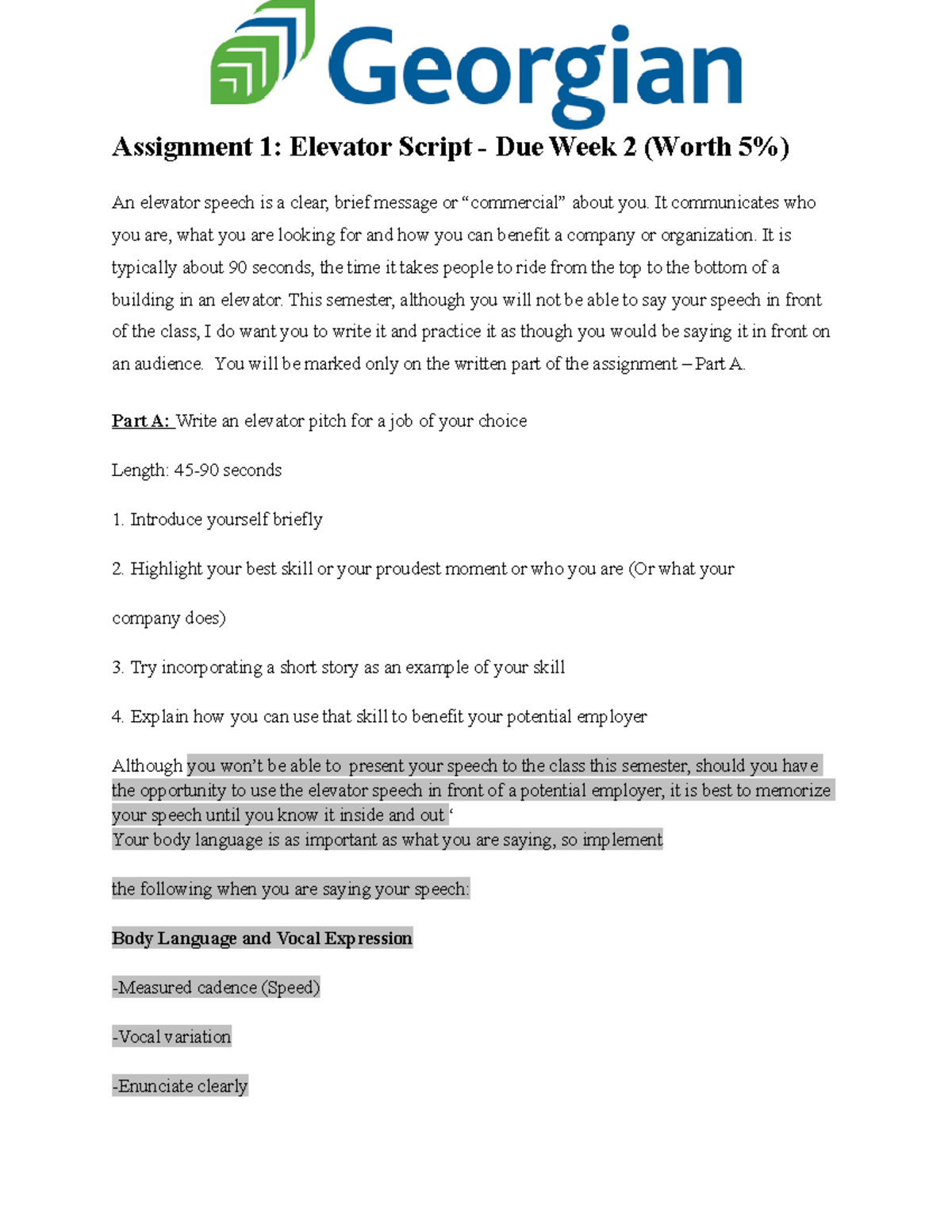 Assignment 1 elevator script. - Assignment 1: Elevator Script - Due ...