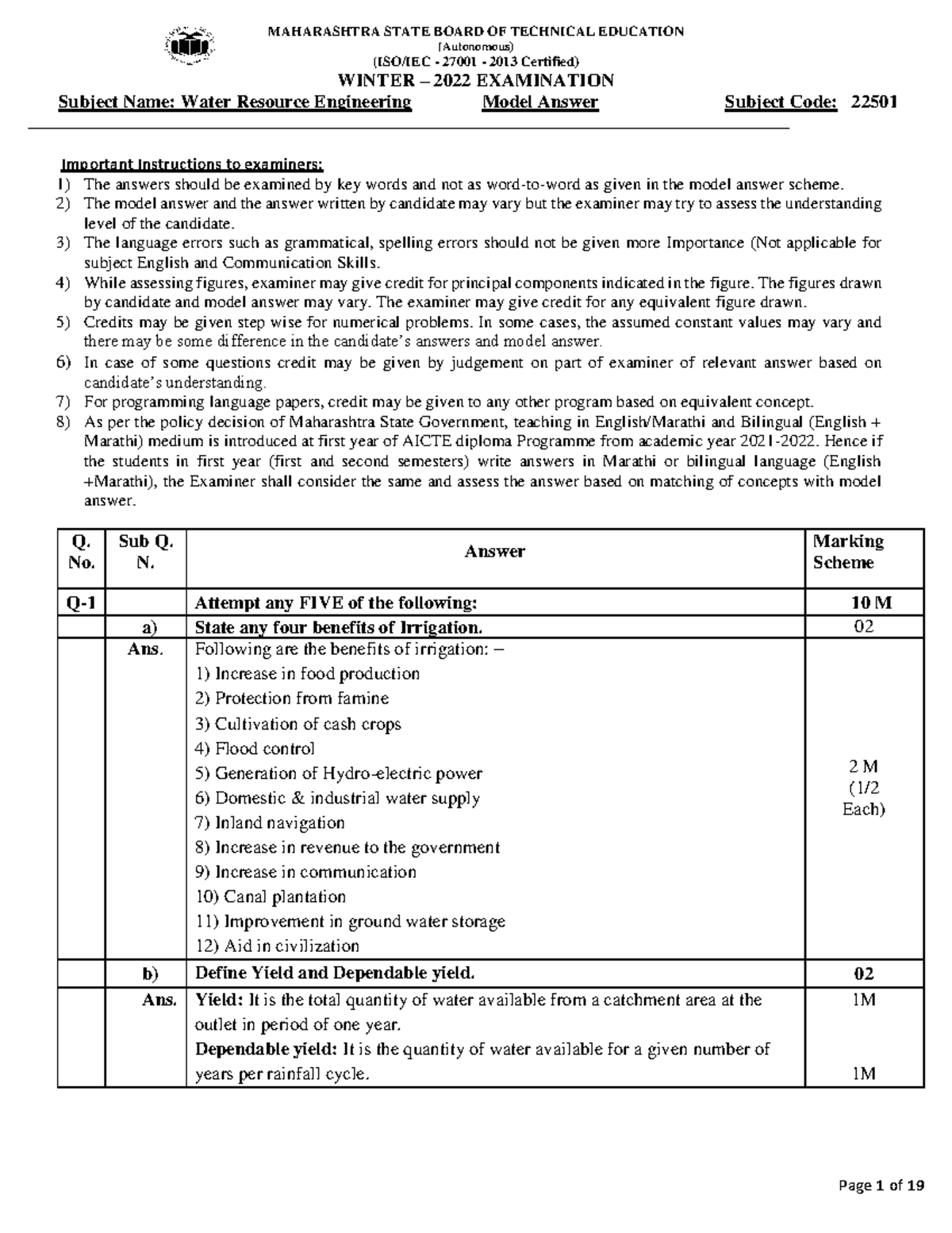 22501-2022-Winter-model-answer-paper[Msbte study resources ...