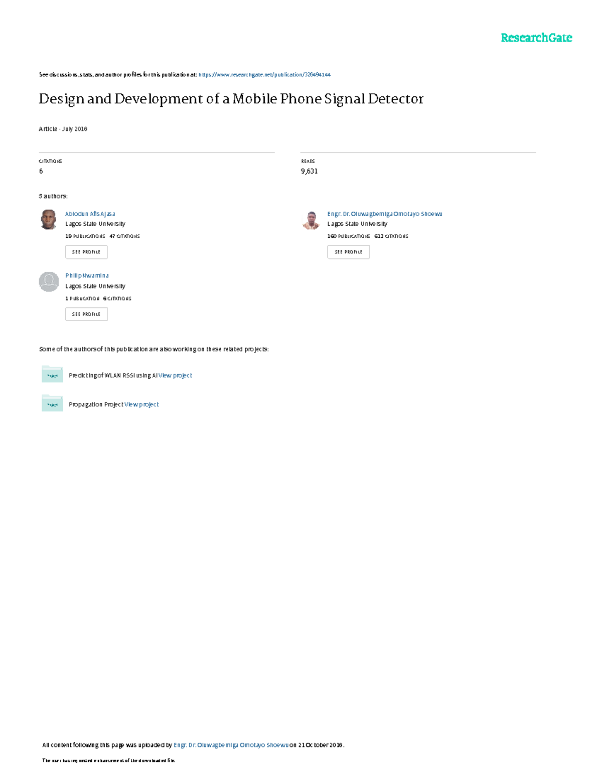 Researchgate Design and Development of a Mobile Phone - See discussions ...