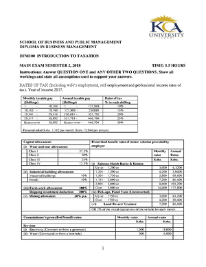 [Solved] To calculate the net tax payable for a salary of Ksh ...