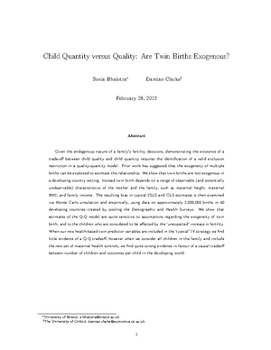 Determinants OF Child AND Maternal Health Status - DETERMINANTS OF ...