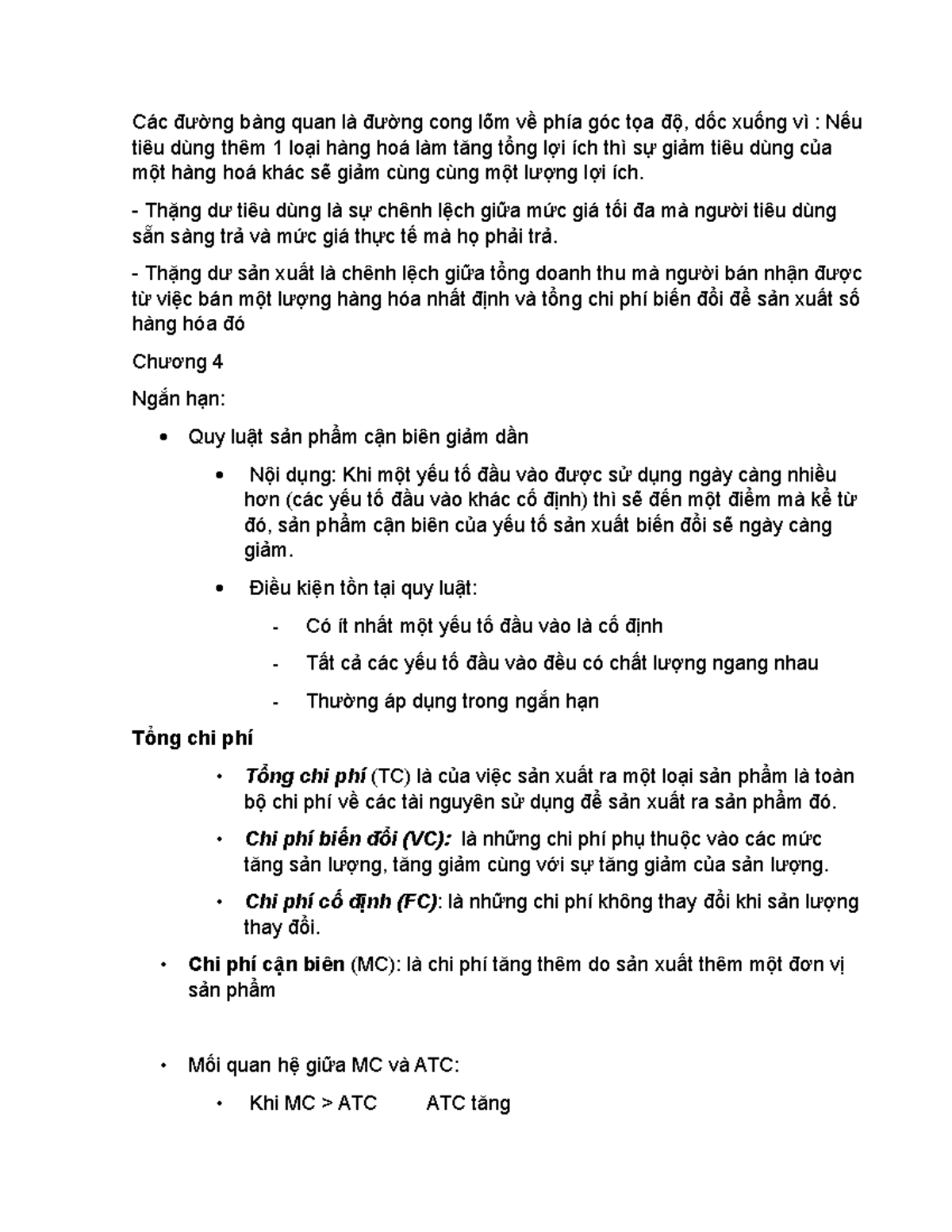 Các đường bàng quan là đường cong lõm về phía góc tọa độ - Các đường bàng quan là đường cong lõm ...