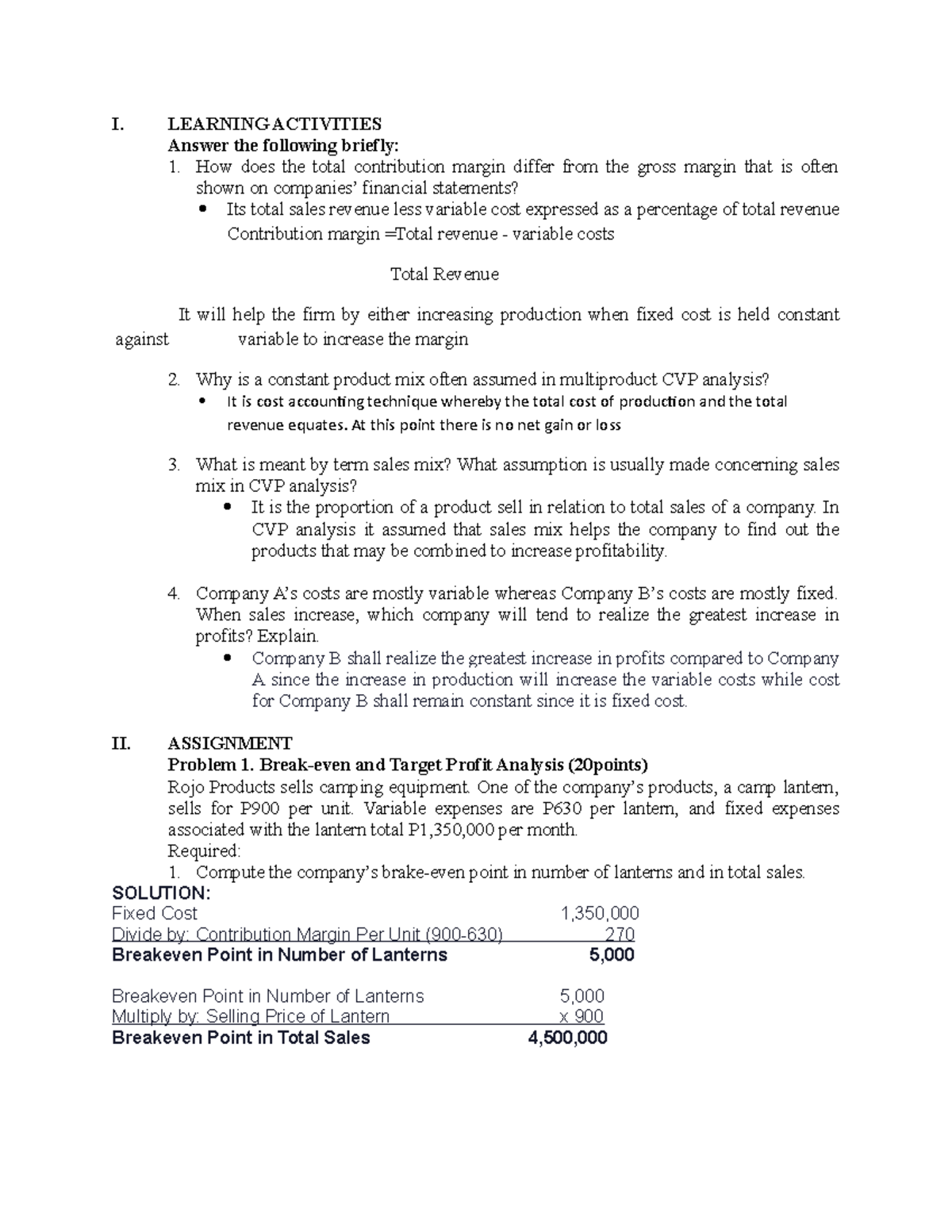Acctg Module 5 - FINANCIAL ANALYSIS AND PROBLEM SOLVING - I. LEARNING ...