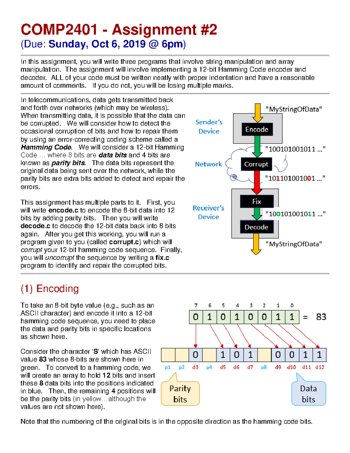 COMP2401 A2 F2019 - Fall 2019 Assignment 2 Specifications - COMP2401 ...